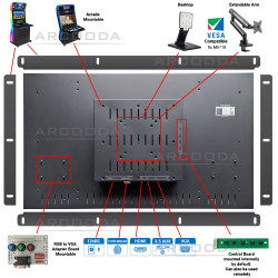 32 inch Arcooda LCD Arcade Monitor 15khz...