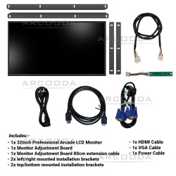 32 inch Arcooda LCD Arcade Monitor 15khz...