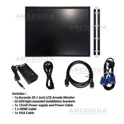 20.1 inch 4:3 Ratio Arcade LCD Monitor 1...